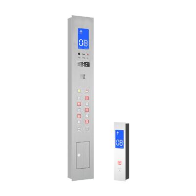 China Blue LED Elevator COP Panel with DC24V Input and Touchless Buttons - Stainless Steel Construction for Passenger and Home Elevators for sale