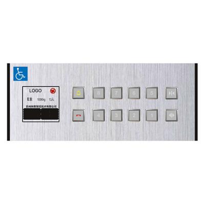 China DC12V Elevator Car Operator Panel with DC24V Input - Stainless Steel COP LOP for Disabled Platform Lifts for sale
