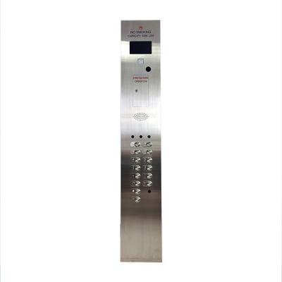 China Stainless Steel Elevator COP LOP Control Panel with DC24V Input and Dot Matrix Display for sale