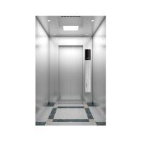 China 4m/s Etching Hairline Stainless Steel Passenger Elevator Cabin - 630-1150kg Capacity with PMSM Drive System for sale