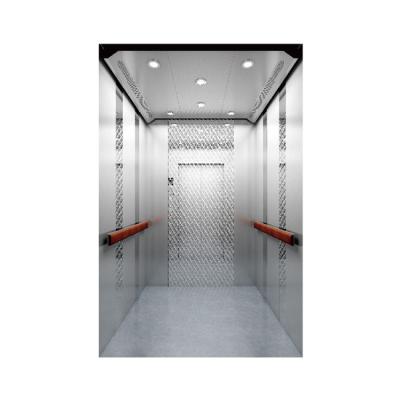 China 1150kg Stainless Steel Passenger Elevator with 1.0-1.75 m/s Speed and Compact Machine Room Design for sale
