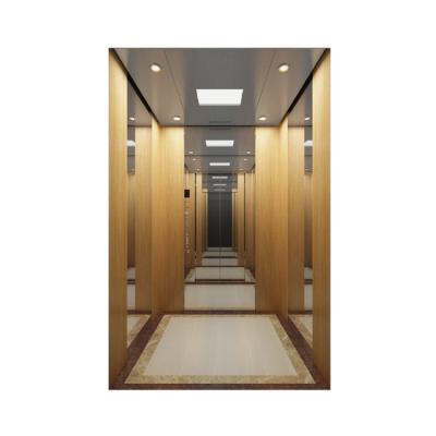 China Hairline Stainless Steel Passenger Elevator 1.0-1.75 m/s for Hotels and Shopping Malls with 630-1150kg Capacity for sale