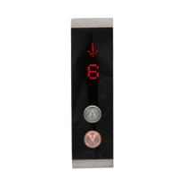 China Elevator LOP Button Panel 300x170x18mm DC12-24V with Black Acrylic Faceplate and Multiple Display Options for sale