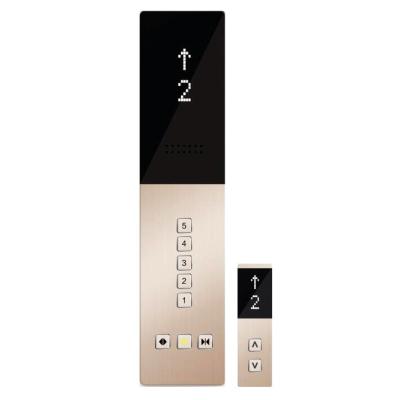 China 304 Stainless Steel Elevator Control Panel COP LOP 300x200mm EN 81-20 CE Certified with Junction Box for sale