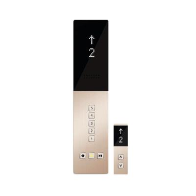 China Stainless Steel Elevator Control Panel COP 872.5x186mm LOP 360x100mm with DC24V Input for sale