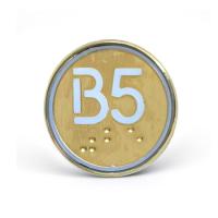 China Golden Touchless Sensor Push Button for Elevators 32.5mm Cutout DC24V/12V with 3 Million Operation Life for sale