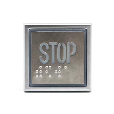 China DC24v Square Lift Alarm Button Stainless Steel For Elevator Up Down Push for sale
