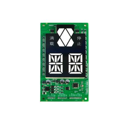 China Elevator Panel LCD Display Segment Floor Components 7 Segment TFT Binary Board DC24V 54x86mm for sale