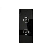 China Black Glass Elevator LOP Dot Matrix Display Operational Lift Cop Panel For Button Switch for sale