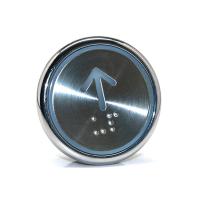 China Stainless Steel Braille Elevator Push Button 35mm DC24V with 2 Million Cycle Lifespan for sale