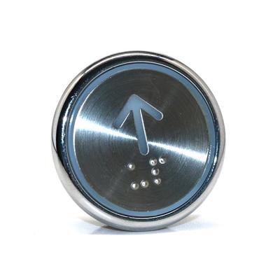 China Stainless Steel Braille Elevator Push Button 35mm DC24V with 2 Million Cycle Lifespan for sale