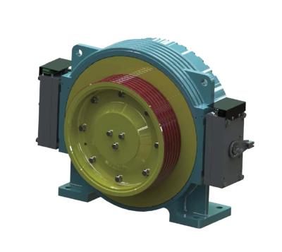 China ZFW400L S Elevator Traction Machine 400/450mm Sheave 1000-1150kg Load 0.5-2.5m/s Speed for sale
