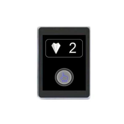 China 2.8 Inch Small Home Elevator Touch Lop Black Lift Elevator Operation Panel for sale