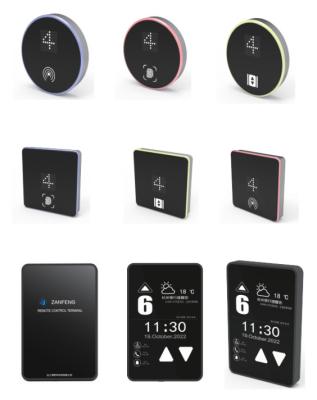 China Elevator Touch Screen Landing Operation Panel LOP - 76×76×14.6mm Dimensions with 480×272 Resolution Touch Display for sale