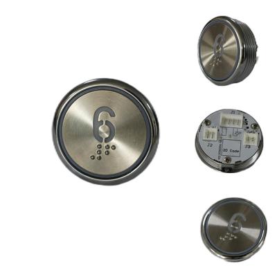 China Round Stainless Steel 37mm Touchless Button Elevator Lift Cop Lop Part for sale