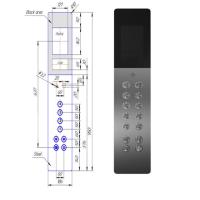 China Customized Elevator Parts Cop Panel Stainless Steel Cop Board Lift Cop for sale