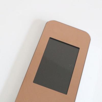 China Gold Stainless Steel Hair Line Elevator LOP Blue LCD Display T/T Payment Option for sale