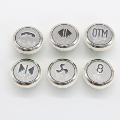 China Convenient Elevator Touchless Button DC24V/12V 0-15mm Sensing Distance 2.5-5N Max Operation Pressure for sale