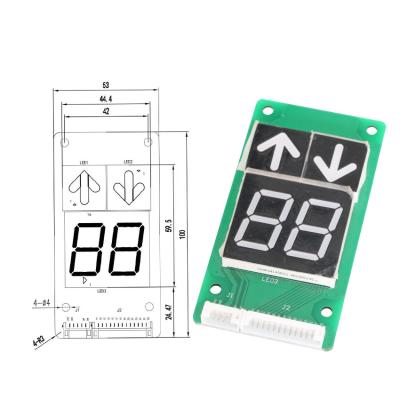 China Customized 7 Segment Red LED Display Panel for Elevator COP LOP - DC24V ZL007 Model for sale