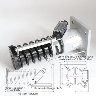 China Elevator Oil Buffer Lift Hydraulic Buffer Oil - Pressure Buffer for Elevator Safety Parts for sale