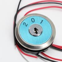 China CZKS13 Elevator Lock Button with Key 30mm Cutout DC24V for OTIS and Thyssen Systems for sale