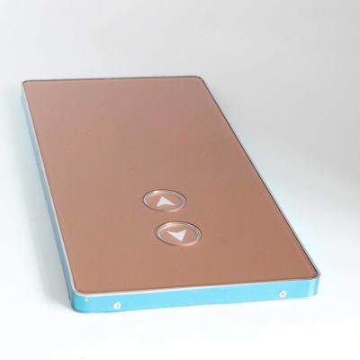 China Double Display Up / Down Arrow Button Glass Panel Hop LOP Elevator Parts for sale