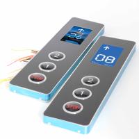 China Modern Black Glass Elevator Cop LOP Panel Up / Down Arrow Call Button For Hall Surface Mounted Parts for sale