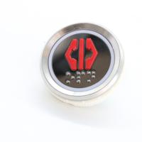China Hole Size 37mm Braille Stainless Steel Round Button Elevator Push Button for sale
