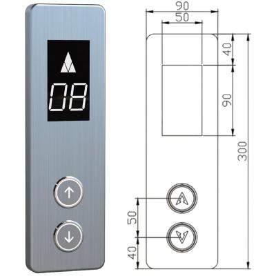 China SUS LCD / Dot Matrix / Segment Display LOP Panel for Elevator Parts for sale