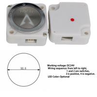 China Elevator Button Manufacturer LED Color Optional Lift Push Button Braille Elevator Button for Elevator Control Panel for sale