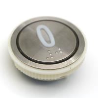 China Stainless Steel Elevator Touchless Button with DC24V/12V Voltage and 35.6mm Cutout for Contactless Operation for sale