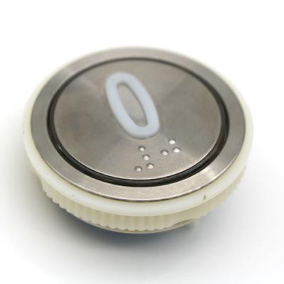 China Stainless Steel Elevator Touchless Button with DC24V/12V Voltage and 35.6mm Cutout for Contactless Operation for sale