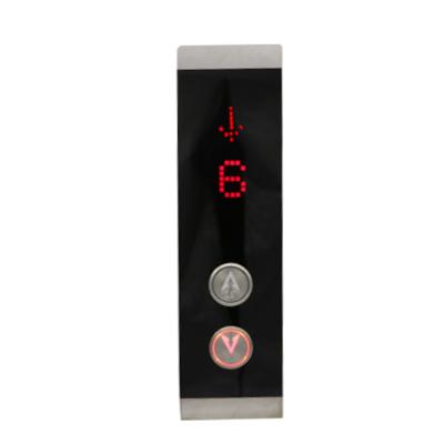China Black Acrylic Elevator LOP with DC12-24V Power and 300*170*18 mm Housing Size for Modern Lift Control for sale