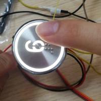 China Cutout Size 37 mm Round Stainless Steel Elevator Touchless Button Elevator High Sensitivity No Touch Lift Control Button for sale