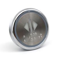 China Anti- Aging Contactless Elevator Open and Close Buttons Round White Light Push Button for sale