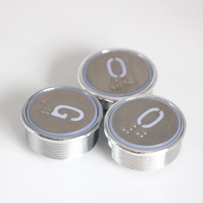 China 32.5mm Round Braille Elevator Touchless Button Accessible Lift Parts for sale