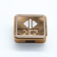 China Rose Gold Square Flat Charater Braille DC24V Touchless Button for Elevator Lift Cop Lop for sale