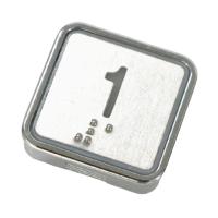 China New Light Reflection Stainless Steel Square 32.5MM Lift Touchless Button Elevator for sale