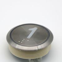China KONE Elevator Stainless Steel  Push Button Lift Spare Parts With Braille for sale