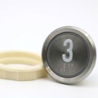 China Latest Modern Stainless Steel Elevator Lift Button with Braille for Hall Use for sale
