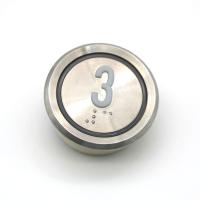 China Latest Modern Stainless Steel Elevator Lift Button with Braille for Hall Use for sale