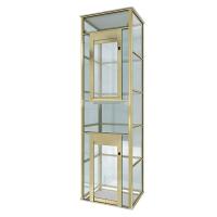 China Easy Installation MRL Traction Villa Lift Aluminum Shaft Modern Traction Home Elevator for sale