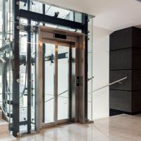 China Easy Installation MRL Traction Villa Lift Aluminum Shaft Modern Traction Home Elevator for sale