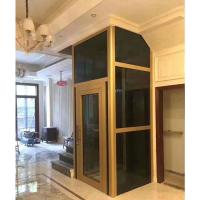 China Easy Installation MRL Traction Villa Lift Aluminum Shaft Modern Traction Home Elevator for sale