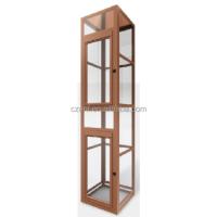China Space Saving Home Vertical Platform Lift Modular Aluminum Hoistway Frame Indoor Household Passenger Lift for sale