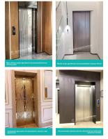 China Hydraulic Panoramic Indoor Home Elevator Door Sill Gearless Traction Machine AC Drive Type for Hotels for sale