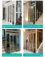 China Hydraulic Panoramic Indoor Home Elevator Door Sill Gearless Traction Machine AC Drive Type for Hotels for sale