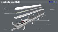 China Fulton LED Tri Proof Light O Series 120cm 40w With ENEC Certification for sale