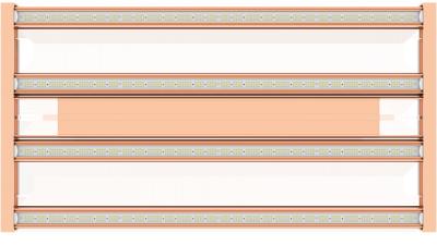 China 520W - 1400W Horticulture LED Grow Light Champagne Gold FULTON / IP67 Driver for sale