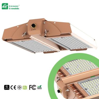 China 340W Optimal Greenhouse Home Grow Lights 2.6umol/J Full Spectrum Angle Adjustable for sale